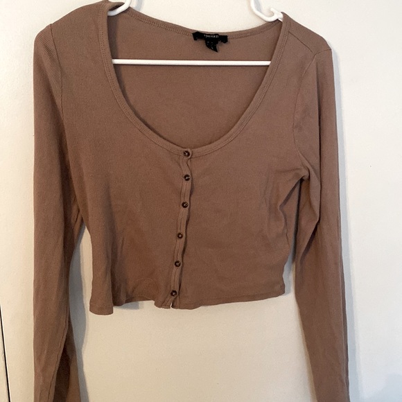 Forever 21 | Tops | Tan Light Brown Top Worn And Used Comfortable Wear ...
